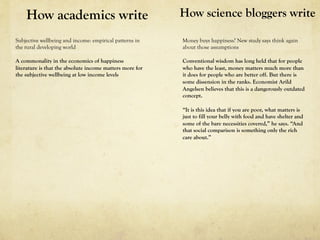 How to write a science blogpost people want to read | PPT