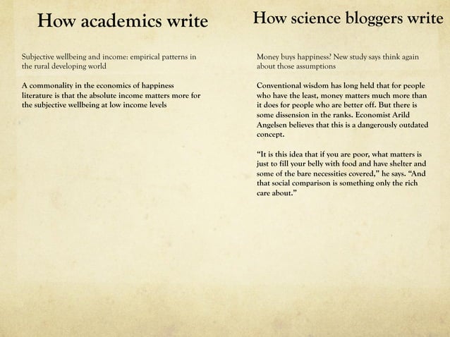 How to write a science blogpost people want to read