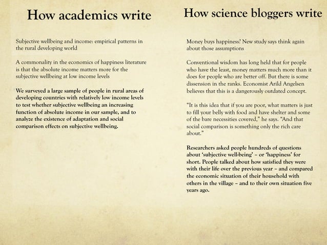 How to write a science blogpost people want to read