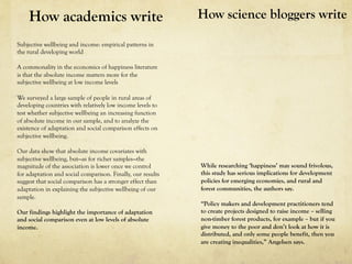 How to write a science blogpost people want to read | PPT