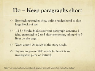 How to write a science blogpost people want to read | PPT