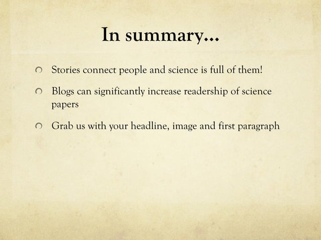 How to write a science blogpost people want to read