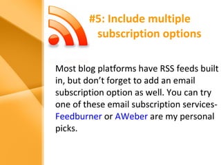 How to Get More Traffic to your Blog | PPT