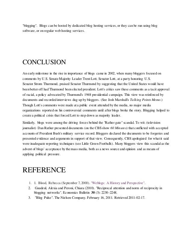 online assignment Blog