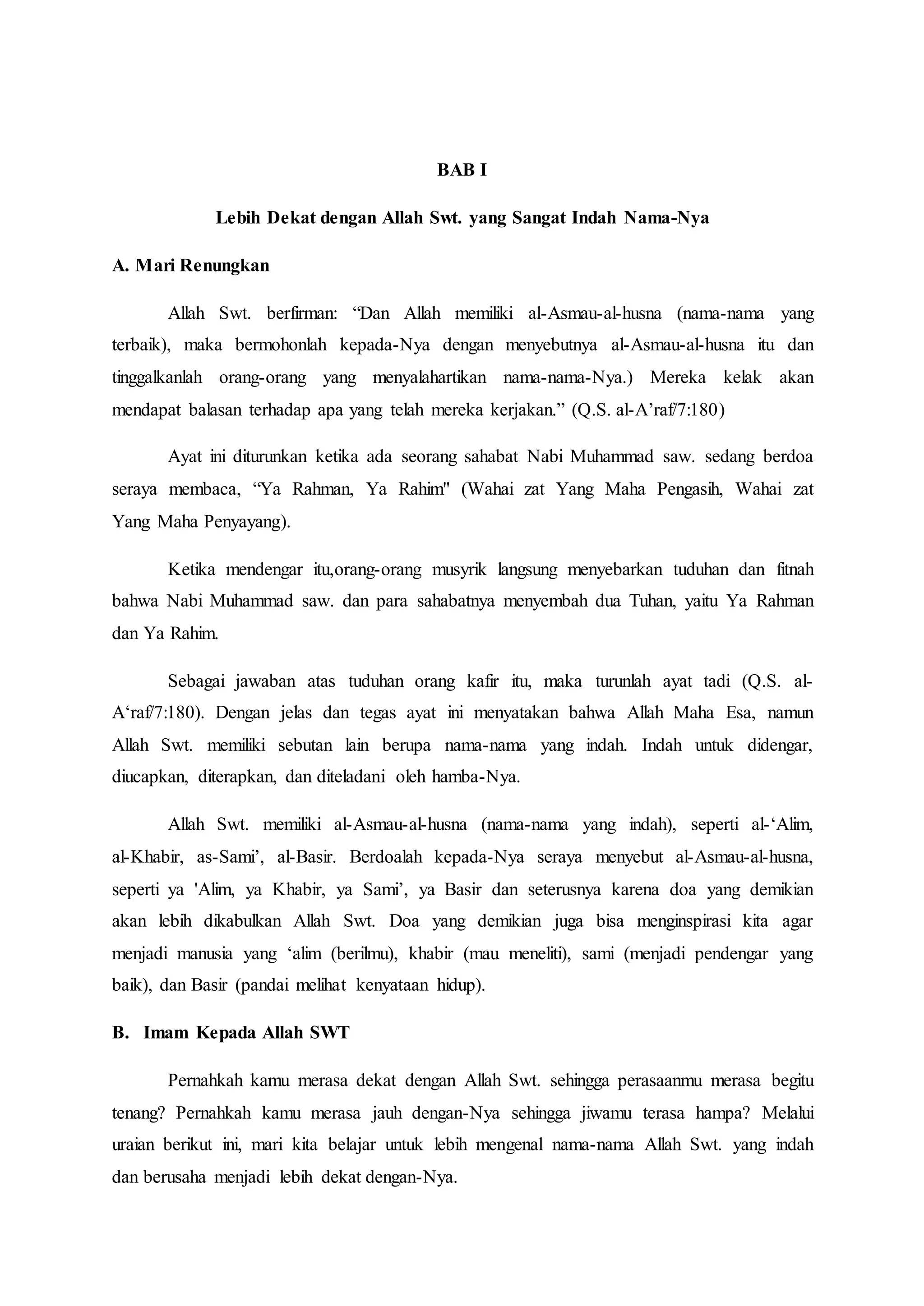 Materi PAI Kelas VII | PDF