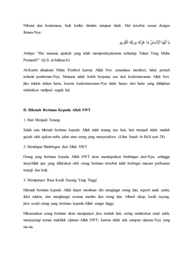 Materi PAI Kelas VII | PDF