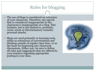 Blog Guidelines | PPT