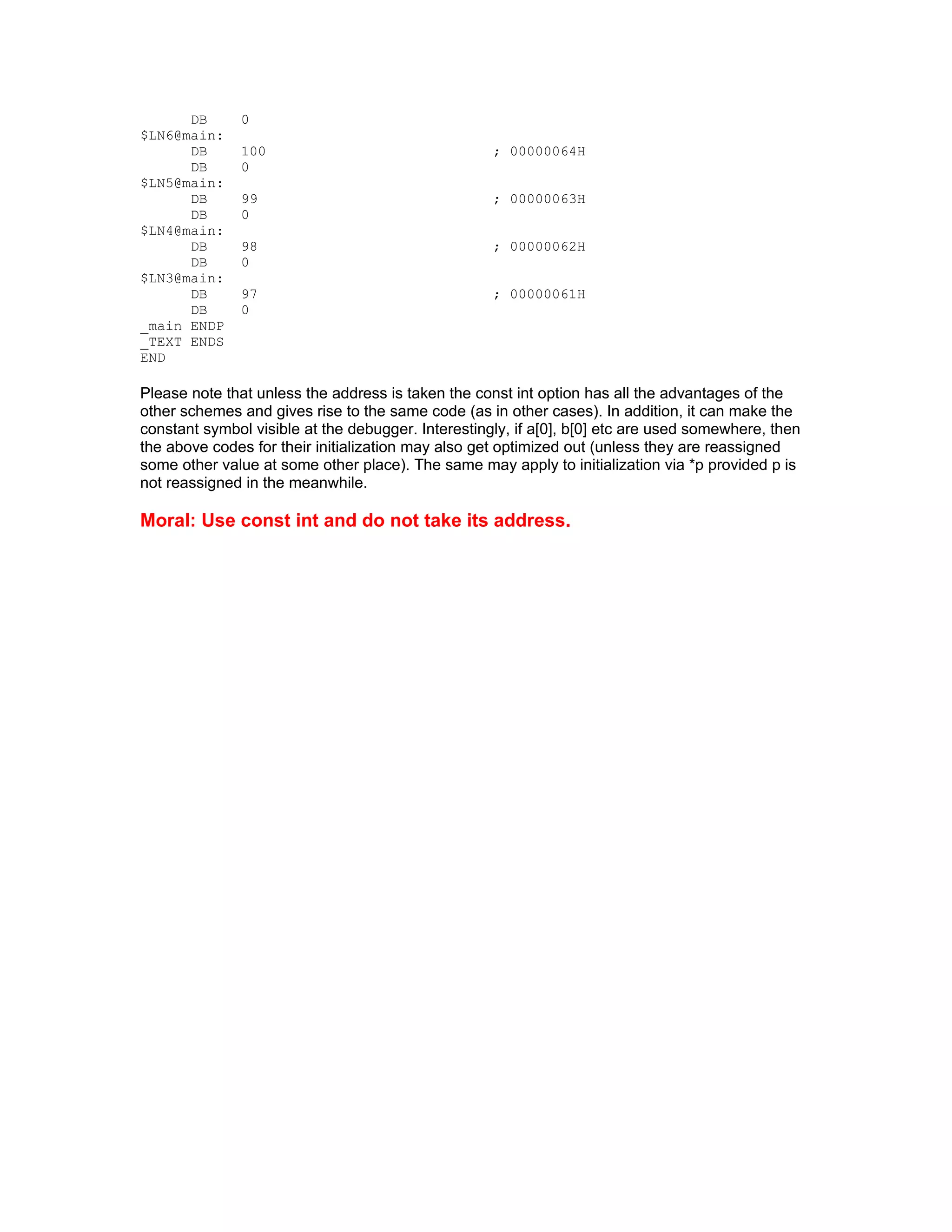 How To Define An Integer Constant In C Doc Programming Languages Computing
