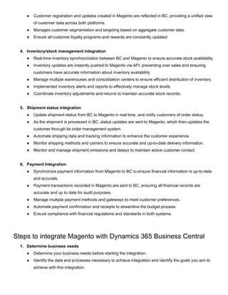 Magento and Microsoft Dynamics 365 Integration Guide - 2024 | PDF