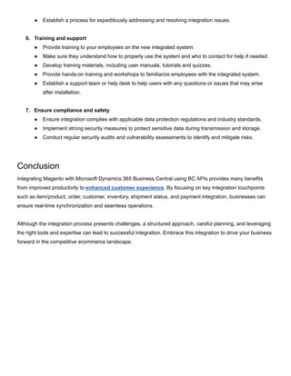 Magento and Microsoft Dynamics 365 Integration Guide - 2024 | PDF