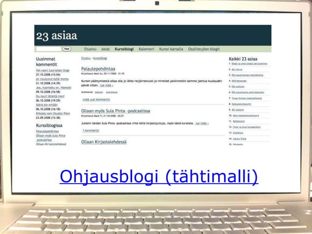 Blogit ja wikit oppimisen tukena | PPT