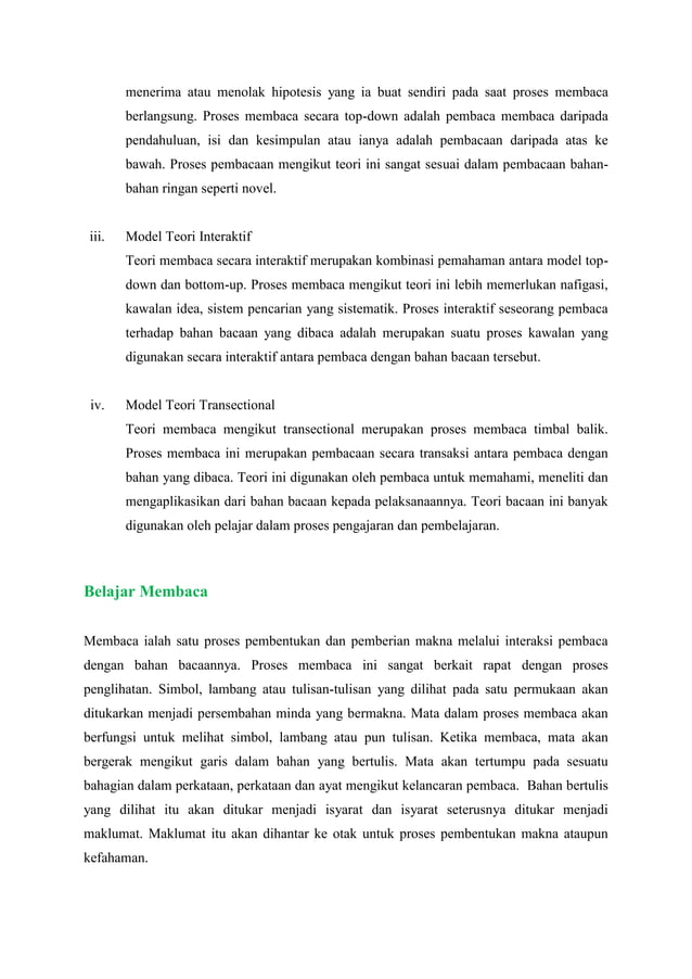 Keterampilan Membaca | DOCX