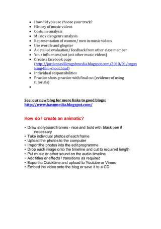 Blog list for a grade blogs | DOCX