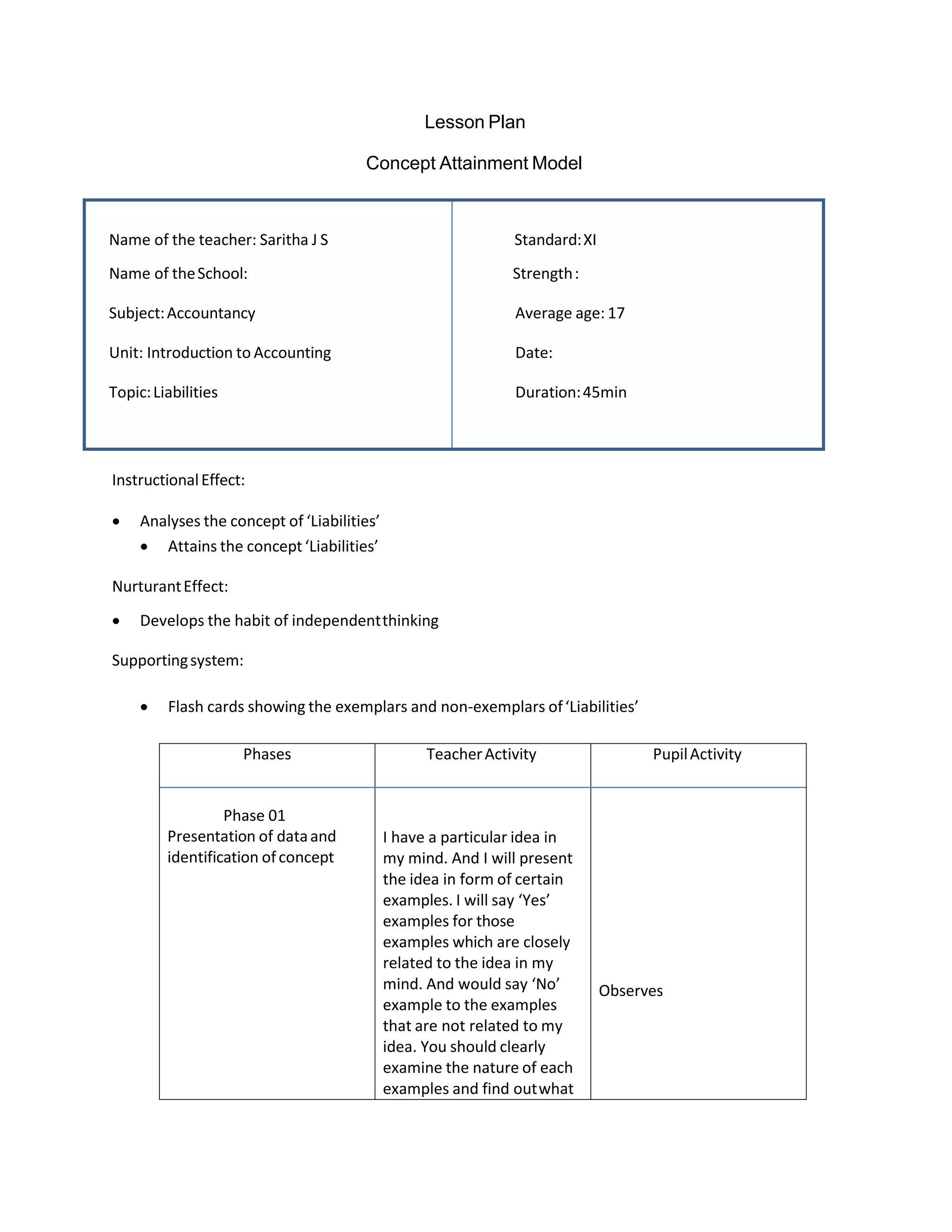 Concept Attainment Model | PPTX