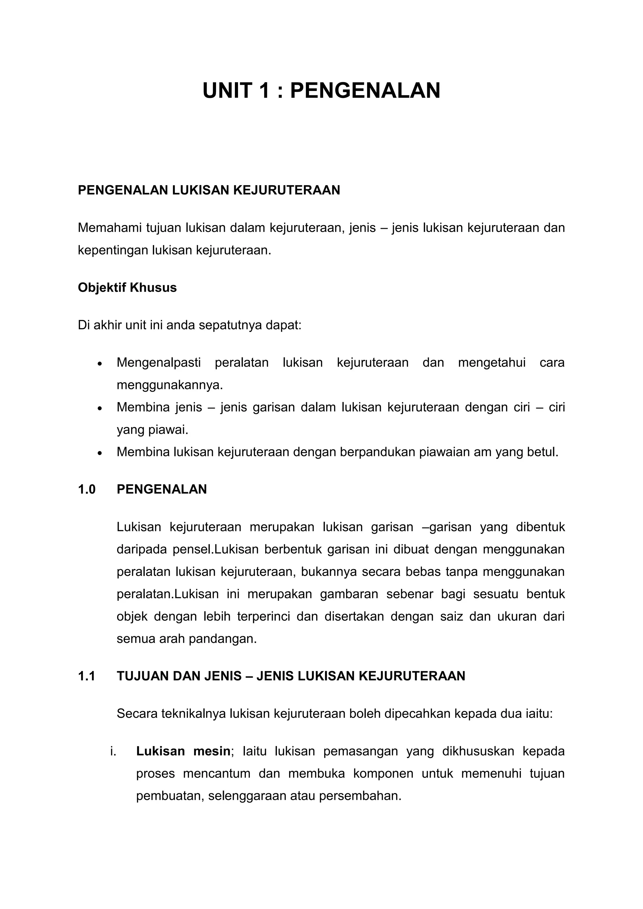 Blog lukisan kejuruteraan | DOCX