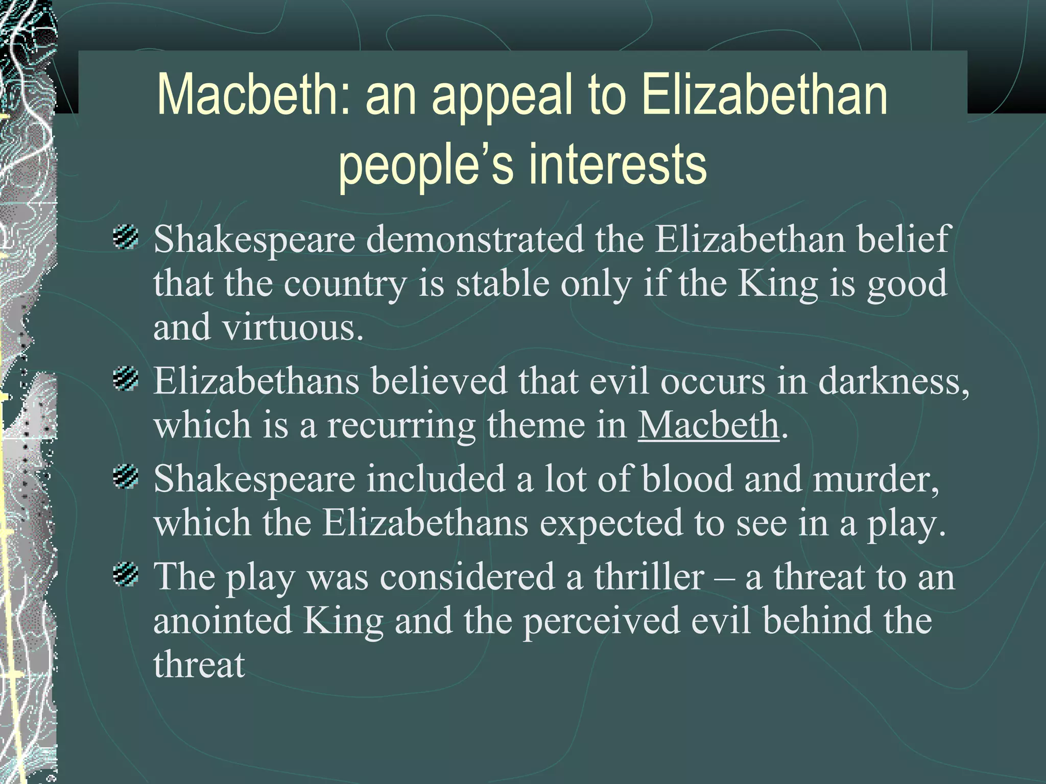Blog macbeth background (revised) | PPT | Fiction | Books and Literature