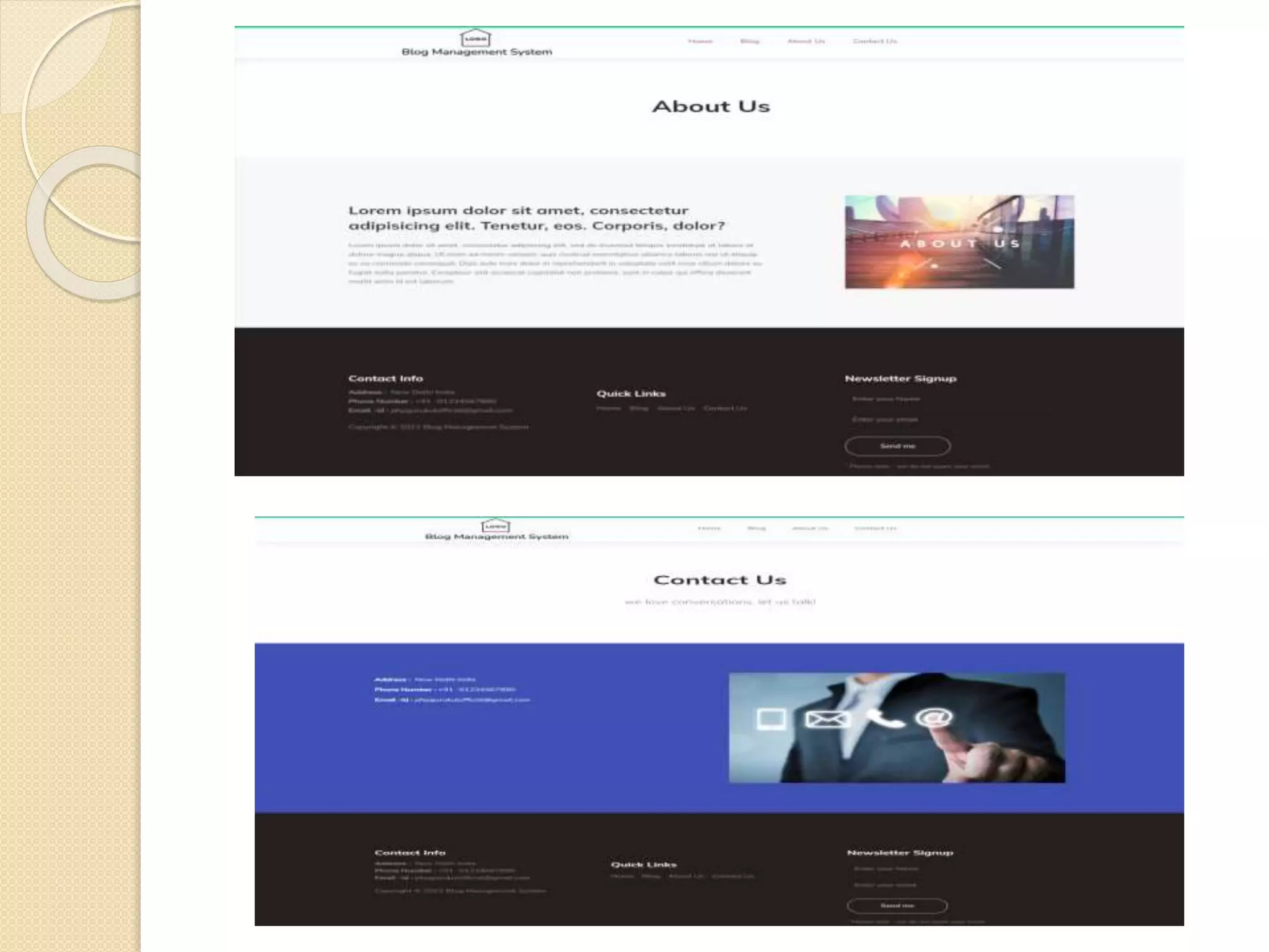 Blog Management System | PPTX