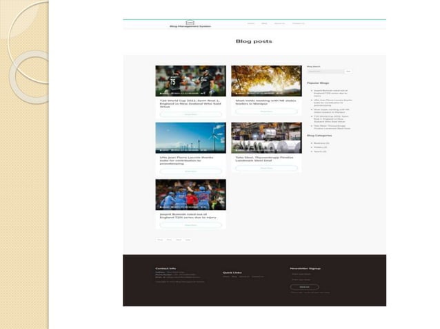 Blog Management System | PPTX | Computer Software and Applications | Computing