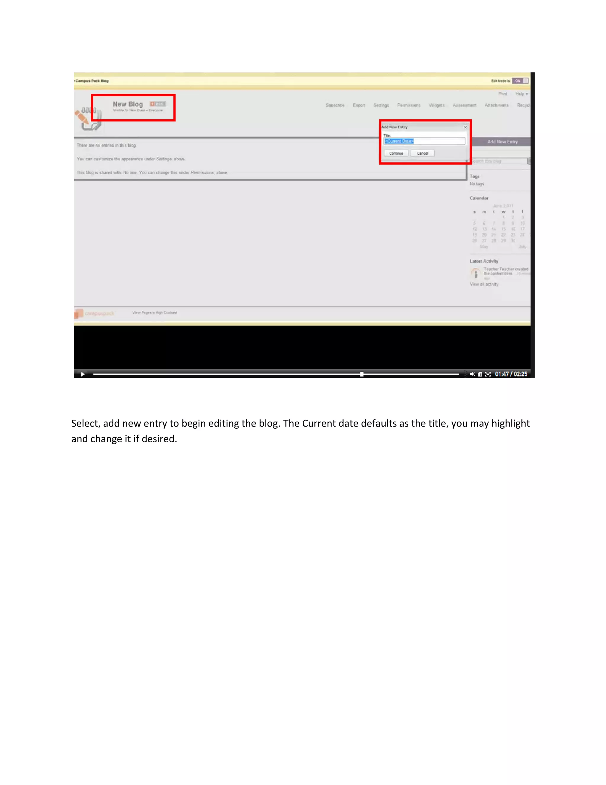Blog module, | PDF
