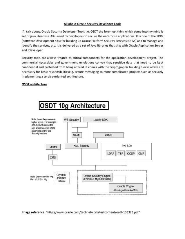 All about Oracle Security Developer Tools | PDF
