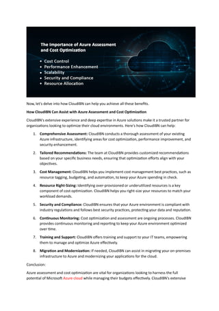 Azure Assessment and cost optimization | PDF