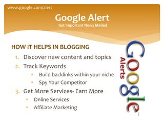 Blog Optimization Using Google Tools | PPT