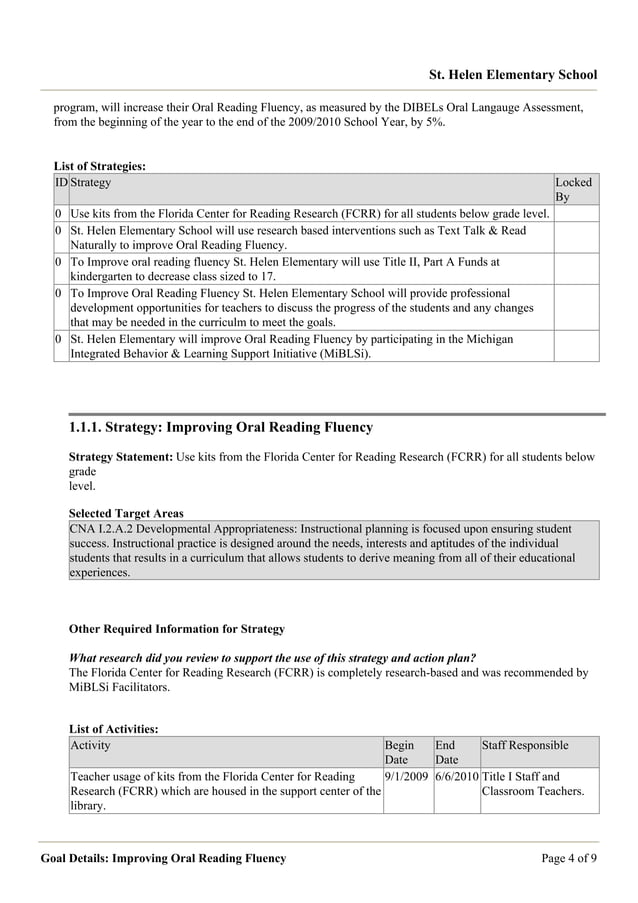 Blogoralreadingfluencygoals | PDF