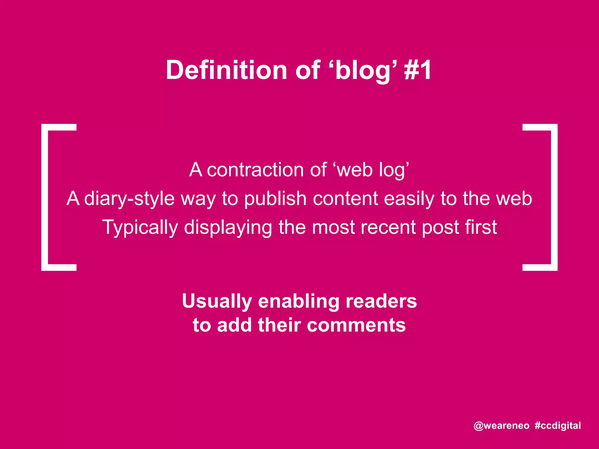 A blog or a bucket? | PPTX