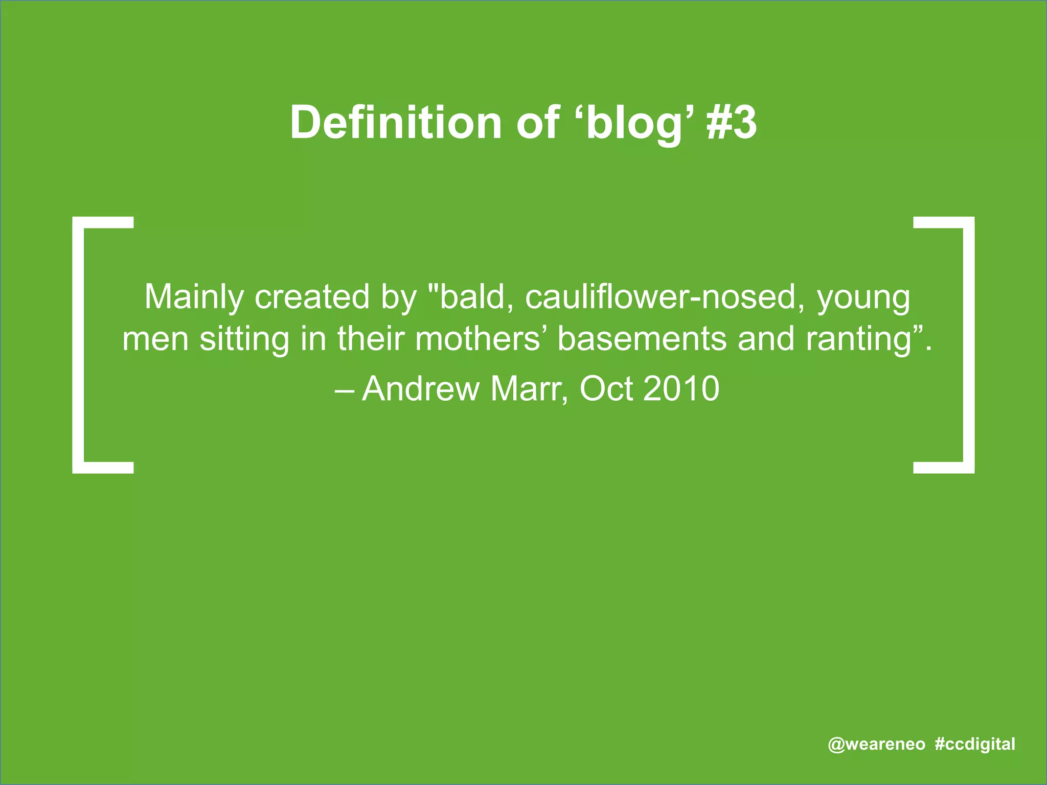 A blog or a bucket? | PPTX