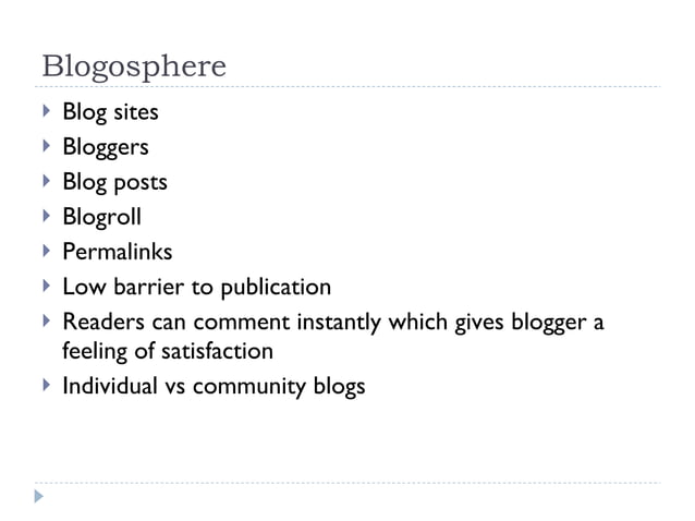 Blogosphere | PPT