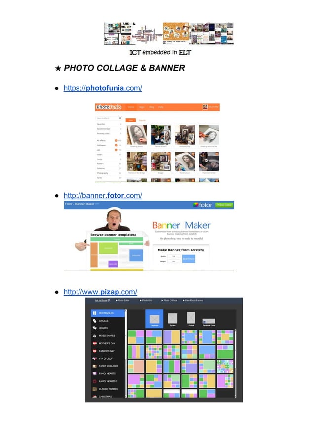 Blog photo collage & banner | PDF