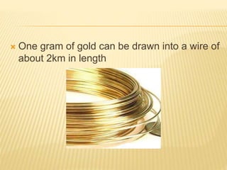 physical properties of metals | PPTX