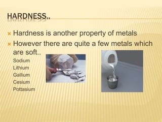 physical properties of metals | PPTX