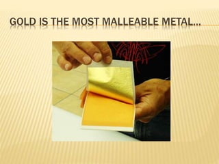 physical properties of metals | PPTX