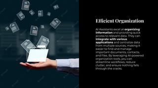 AI Assistants: The Future of Personal Productivity and Organization | PPT