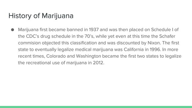 Blog post #2 - The Federal Legalization of Marijuana | PPT