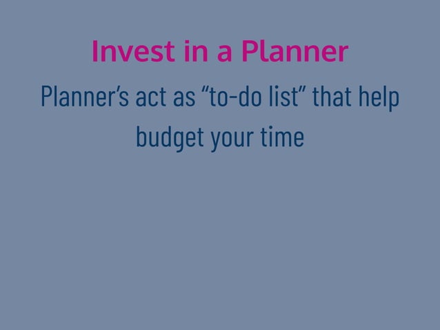 4 Simple Ways to Practice Time Management in College | PPT