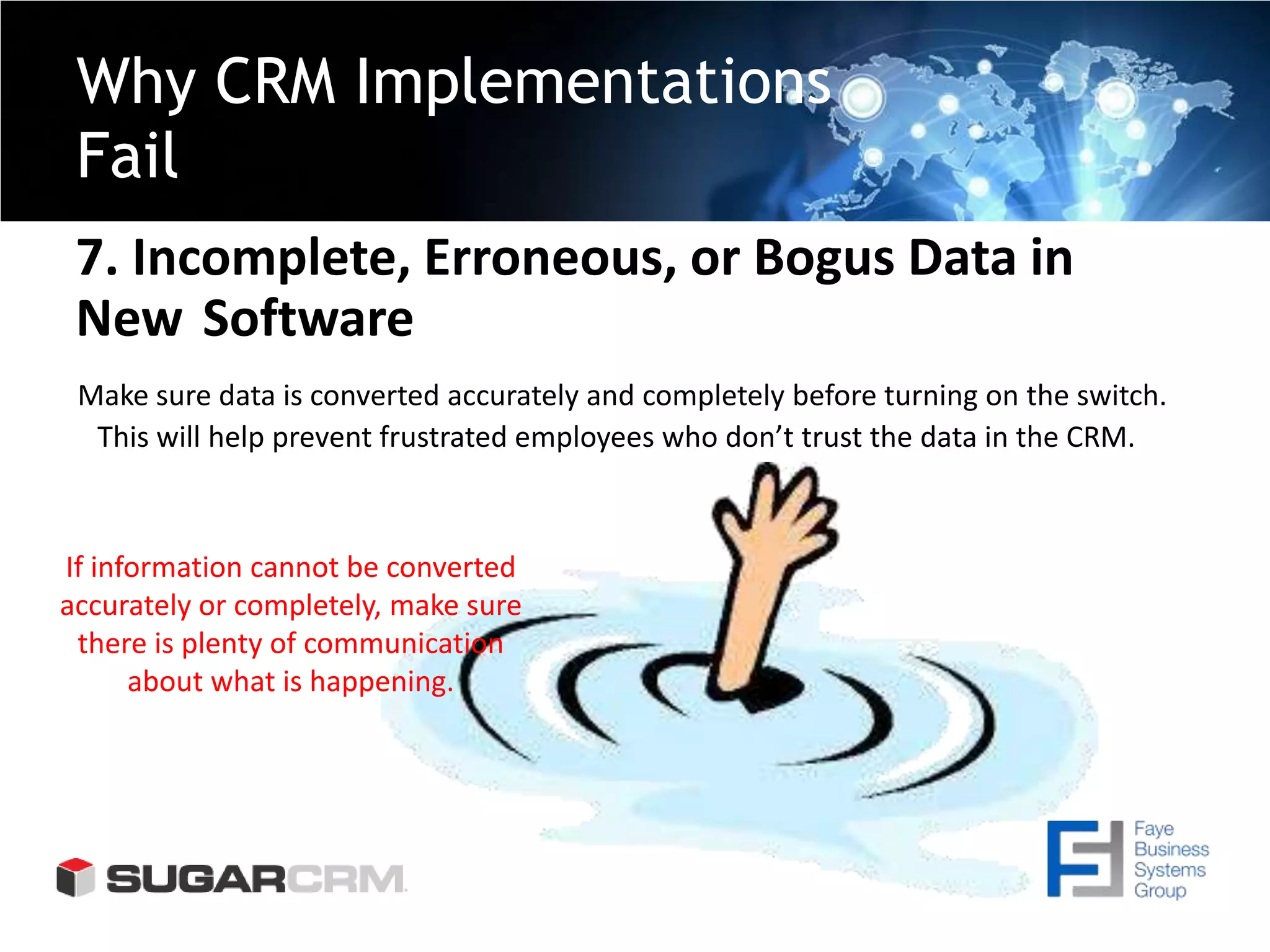 Top 10 Reasons Why CRM Implementations Fail | PPT
