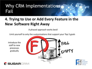 Top 10 Reasons Why CRM Implementations Fail | PPT