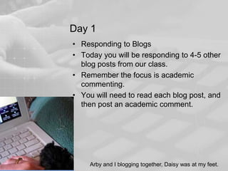 Blog post and comment week 3 | PPTX