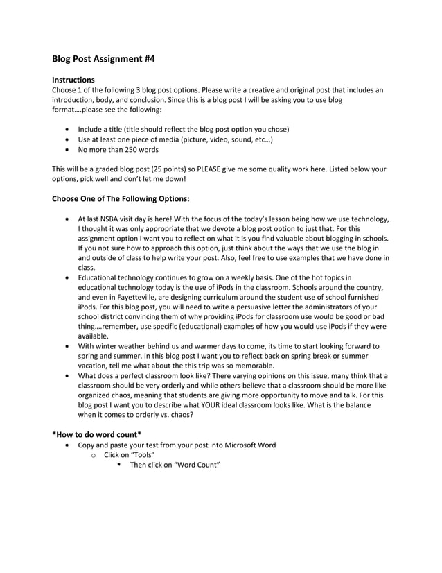 Blog post assignment4 | PDF