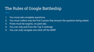 Google Search Engine Tool: Battleship | PPT