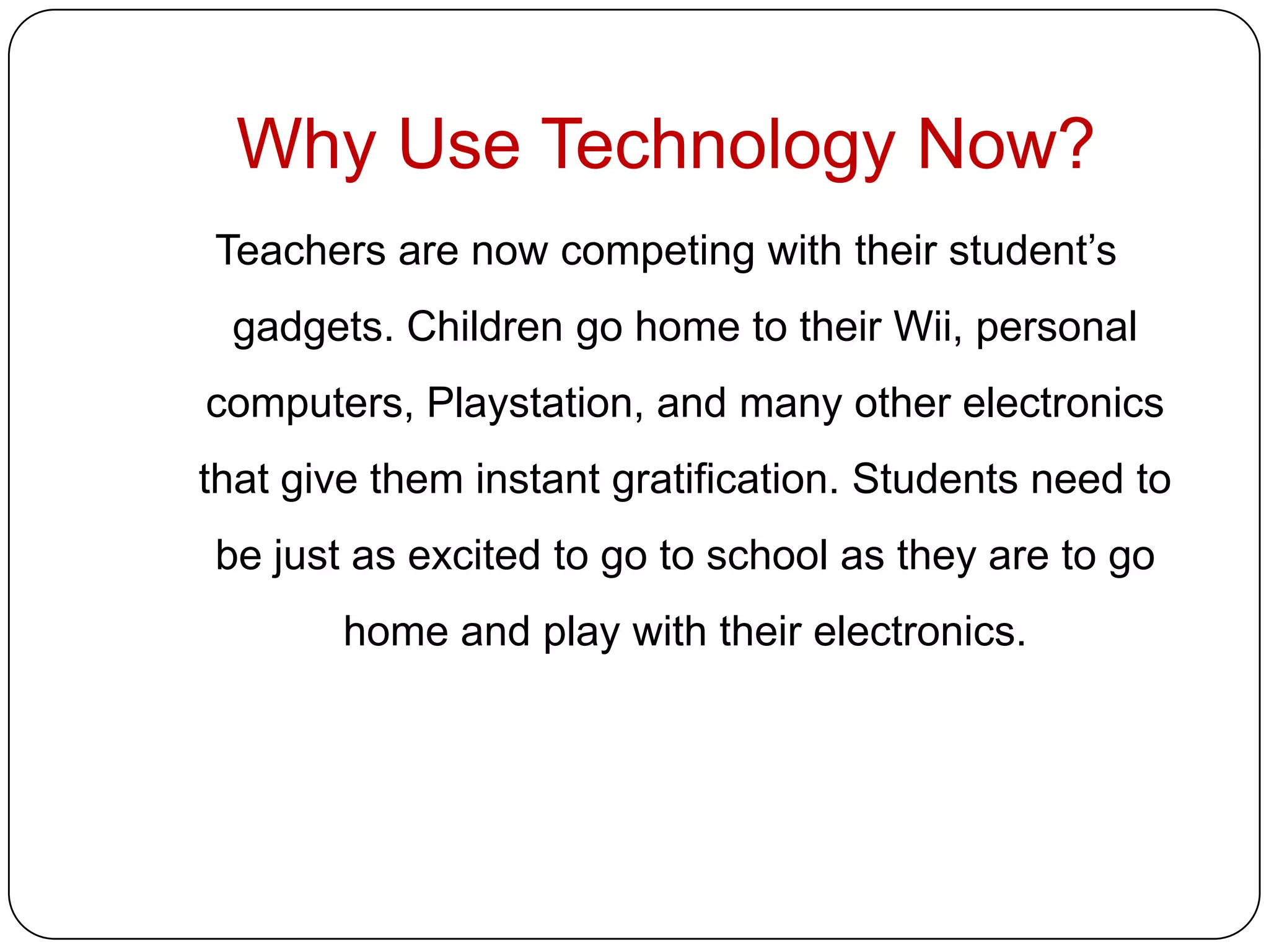 Technology in the Classroom | PPT