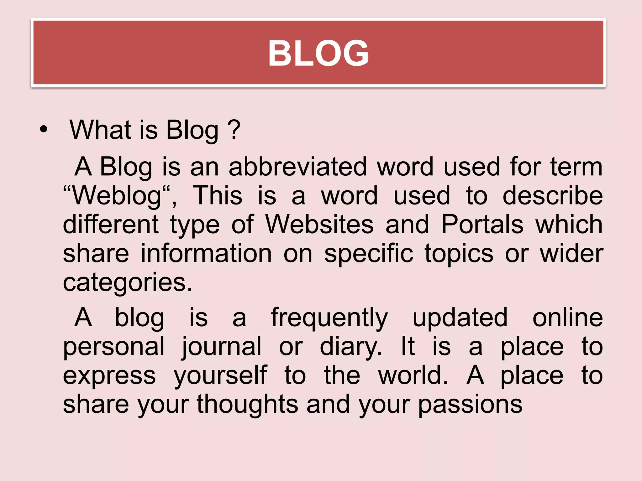 Blog ppt | PPTX