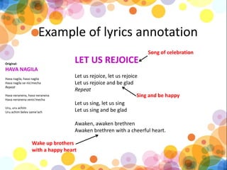 Music and RE Blog ppt | PPTX