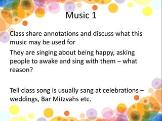 Music and RE Blog ppt | PPTX