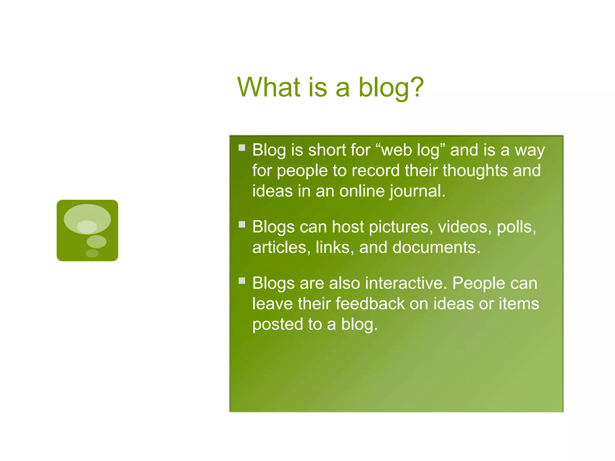 Blog Presentation | PPTX