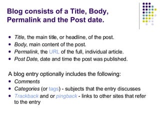 Blog Presentation | PPT