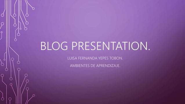 Blog presentation | PPTX