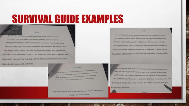 Hatchet Project | PPTX